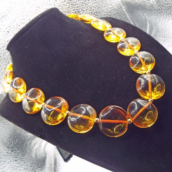 DESIGNER & UNUSUAL NECKLACE | Jewelry | Vintage Artisan Handmade Amber ...